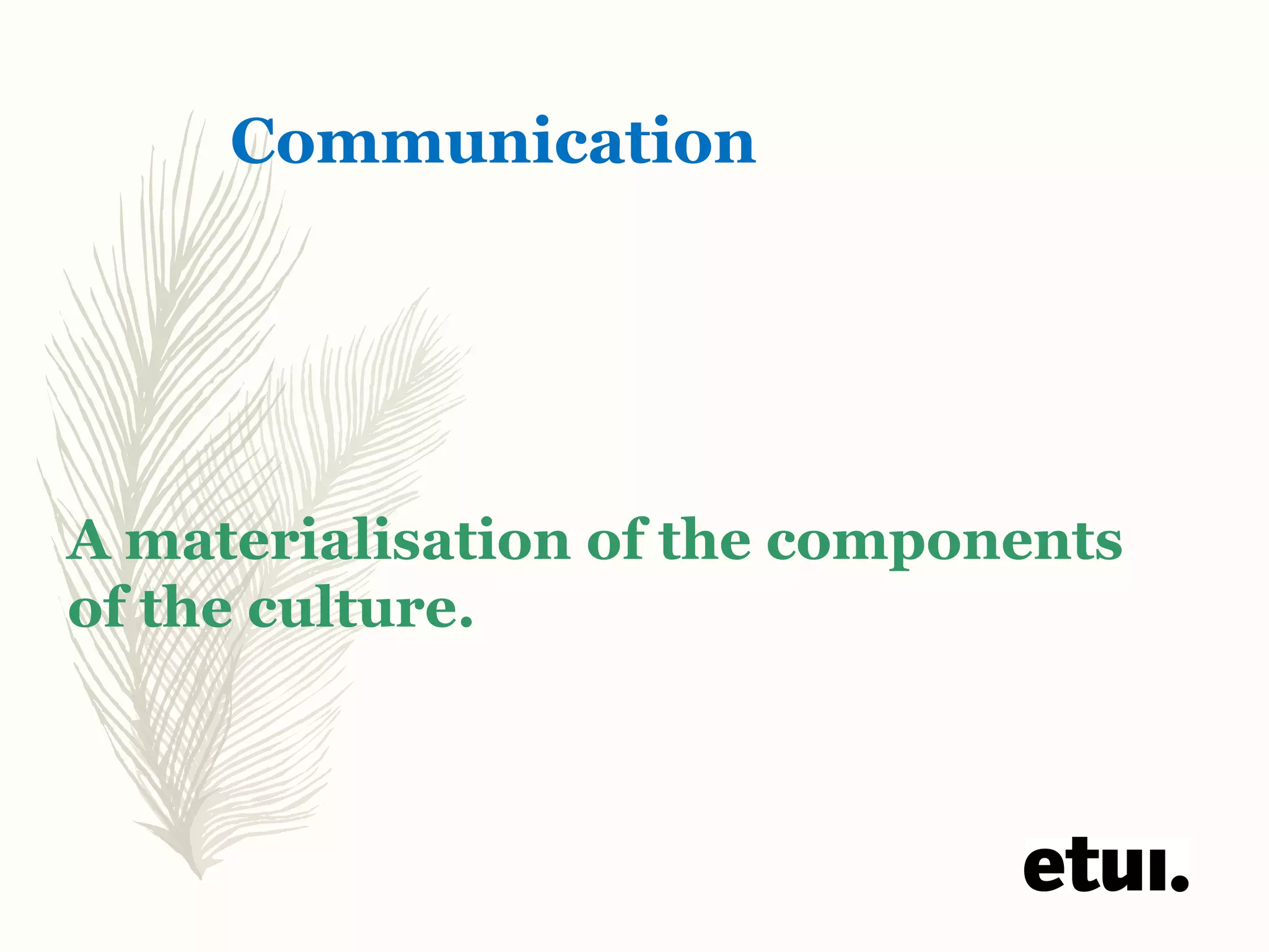 Components of culture in communication | PPT