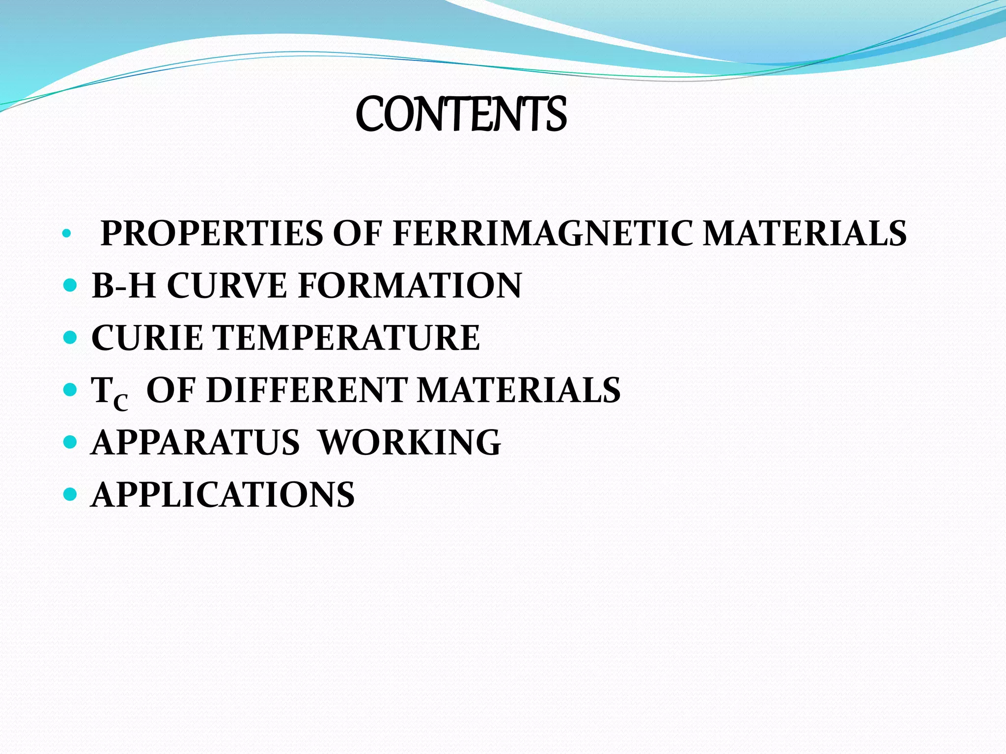 CURIE TEMPERATURE PPT | PPTX