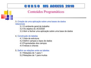 Ppt curso access 2010 | PPT