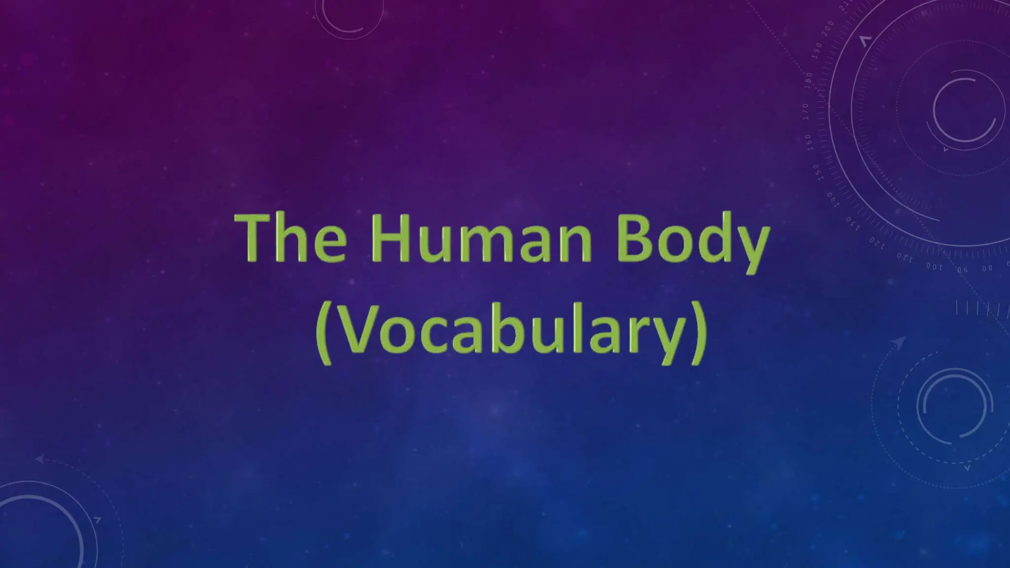 The human body, description and vocabulary | PPT