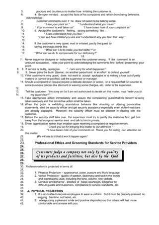 Ppt customer service communication | DOC