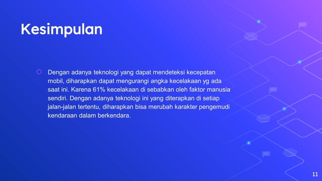 Penerapan Computer Vision Untuk Mendeteksi Kecepatan Mobil | PPT