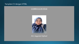 Membuat CV dengan HTML | PPTX