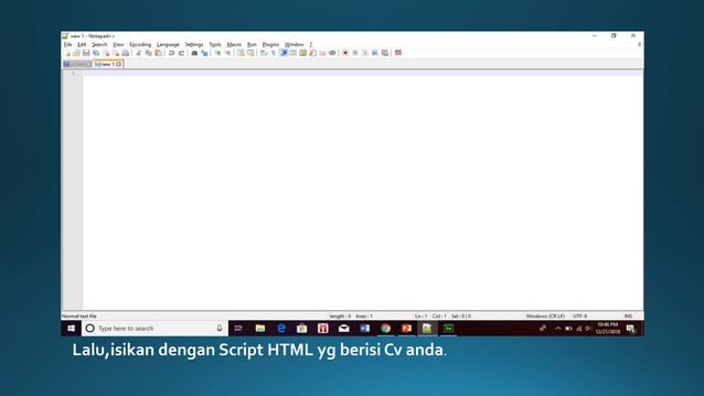 Membuat CV dengan HTML | PPT