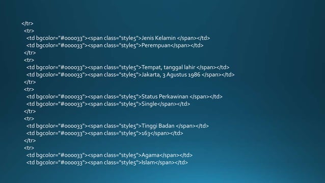 Membuat CV dengan HTML | PPT