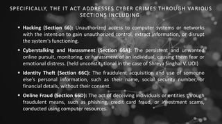ppt cyber crimes it act, indian penal code | PPTX