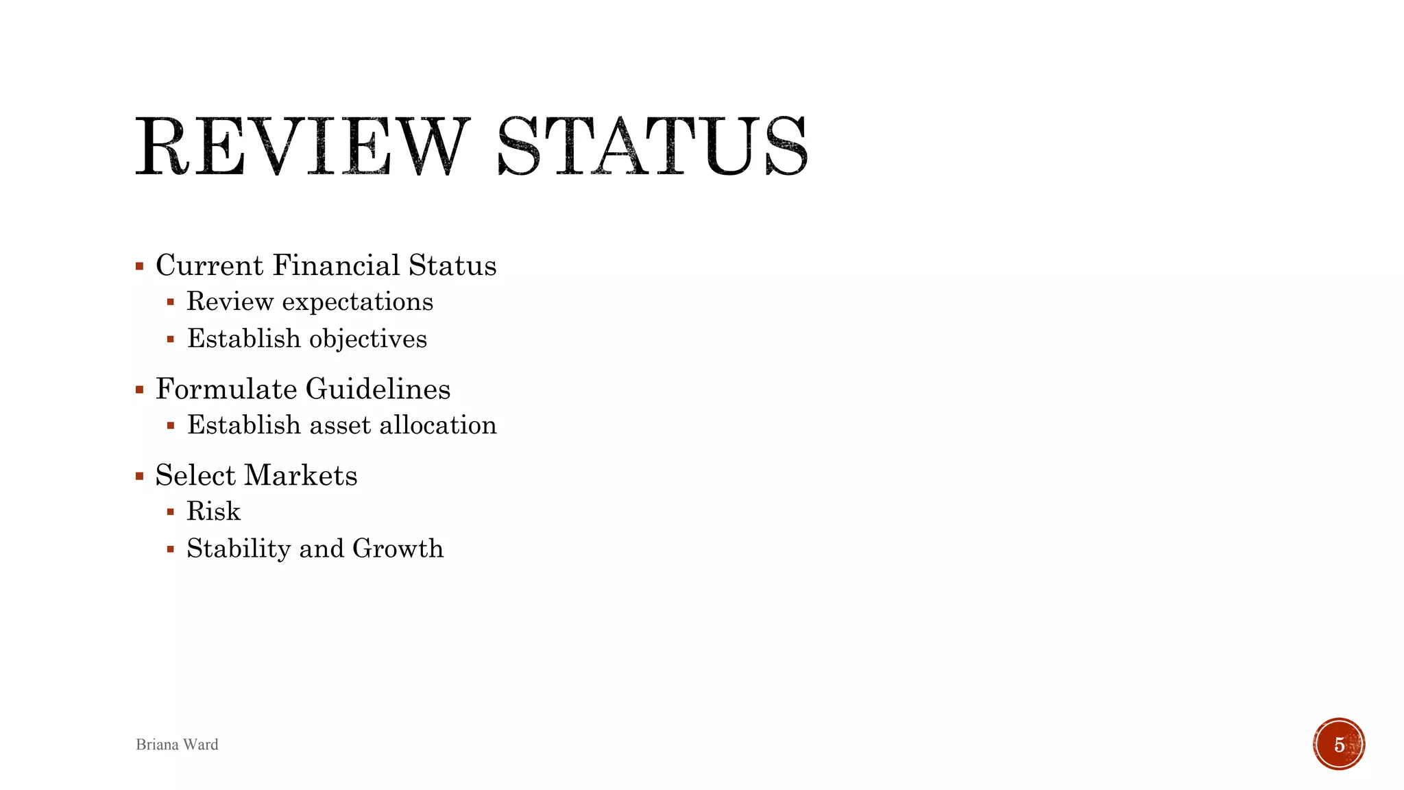 Small Business Investment Presentation | PPTX