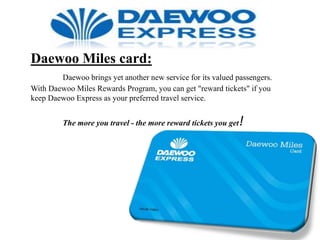 Ppt daewoo express pakistan by Abdulrehman | PPT