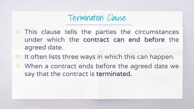 Contract clauses- by Dra Daniela Zabala | PPT