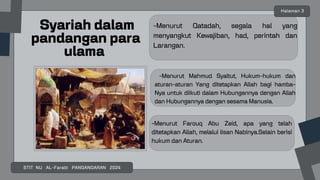 pengertian syariah fiqih dan usul fiqih | PDF