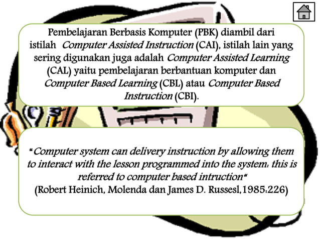 Ppt dasar tik pgsd 5 a pembelajaran berbasis komputer | PDF