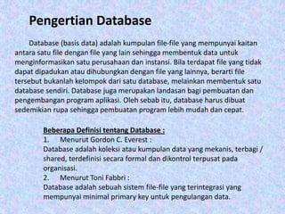 Ppt database dan hris | PPTX