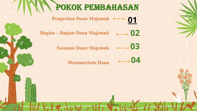 morfologi daun dan bentuk daun pada tumbuhan | PPTX