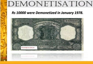 PPT DEMONETISATION SEMINAR | PPTX
