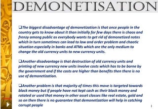 PPT DEMONETISATION SEMINAR | PPTX