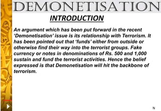 PPT DEMONETISATION SEMINAR | PPT