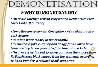 PPT DEMONETISATION SEMINAR | PPT
