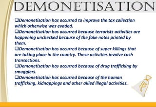 PPT DEMONETISATION SEMINAR | PPT