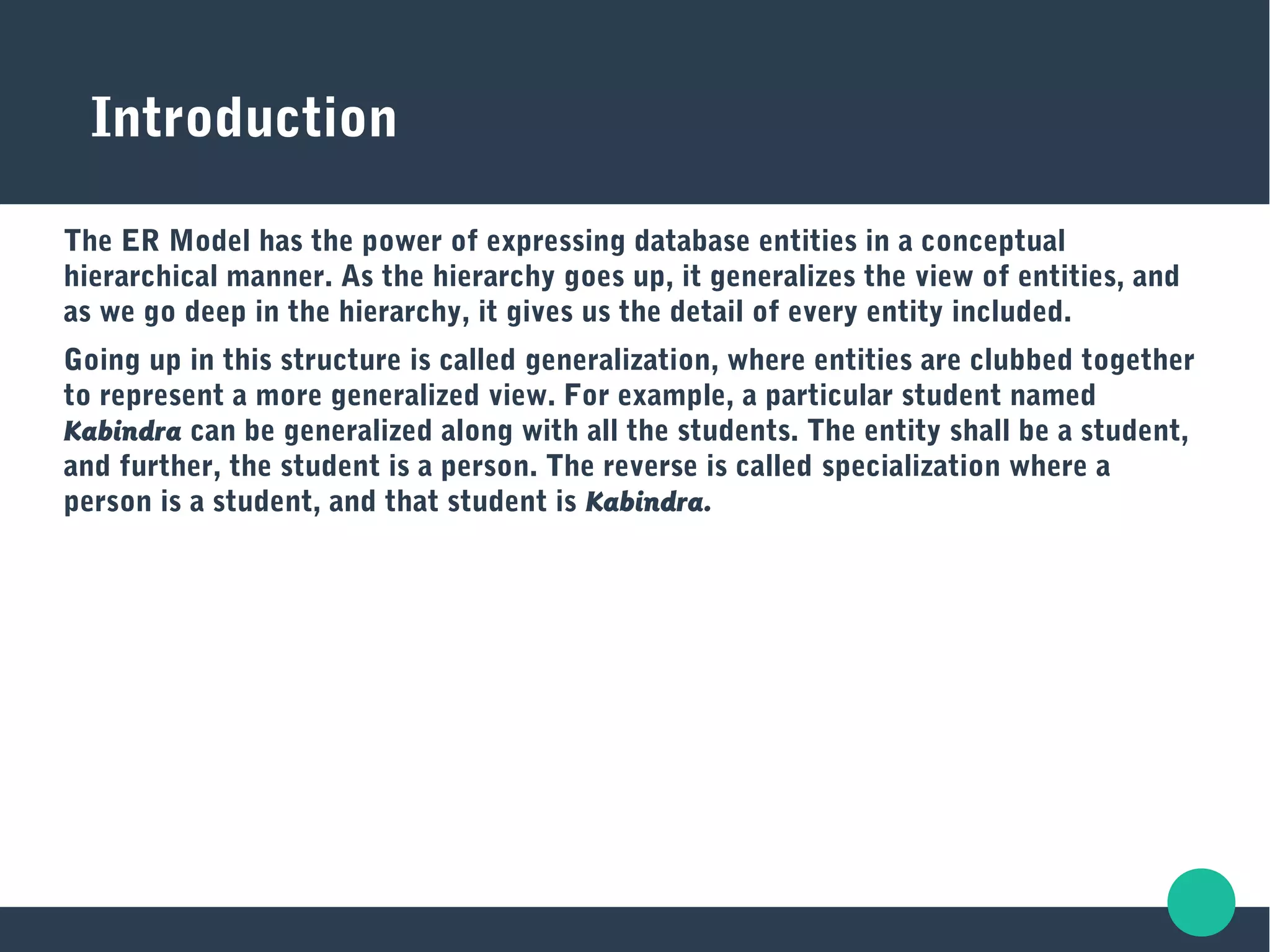 Er Model In Dbms Odp Databases Computer Software And Applications
