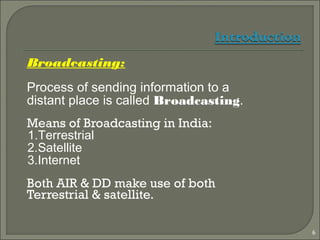 Ppt on doordarshan kendra training | PPT