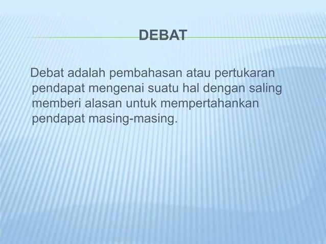 Ppt debat | PPTX