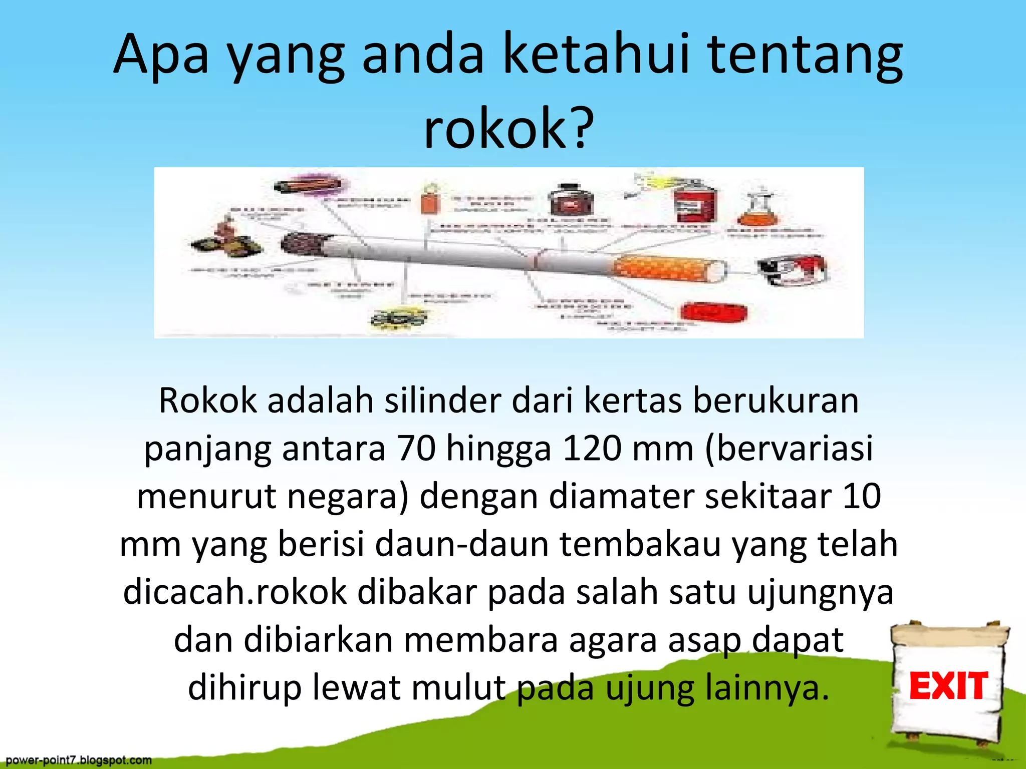 PPT kebiasaan merokok | PPT