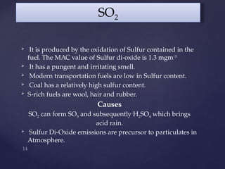 Presentation on Combusion Emissios. Carbon Dioxide | PPTX