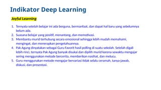 PPT DEEP LEARNING pembelajaran mendalam1 | PPTX