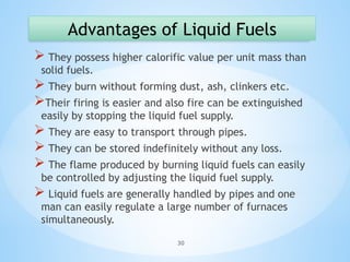 Presentation on Liquid Fuels. Properties and uses | PPTX