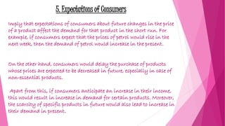 demand and its determinants | PPTX