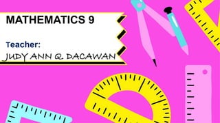 G9-Mathematics DEMO G9 DEPED BUIDNON.pptx | Christianity | Religion ...