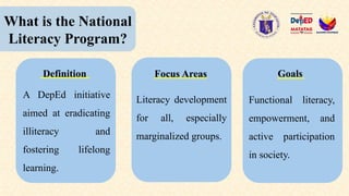 National Literacy Program- Department of Education | PPTX