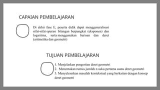 Powerpoint presentasion PPT tentang DERET GEOMETRI.pptx