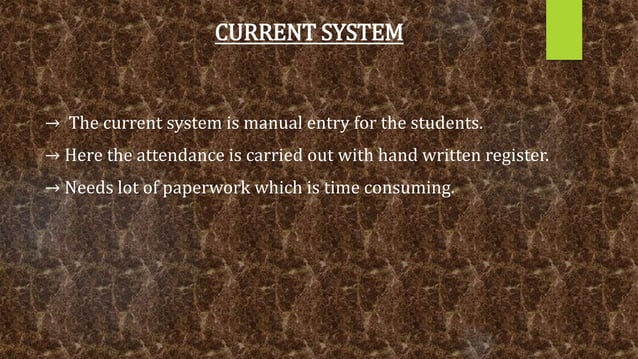 student attendance management system | PPTX | Computing | Technology & Computing