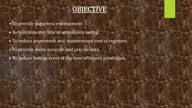 student attendance management system | PPTX | Computing | Technology & Computing