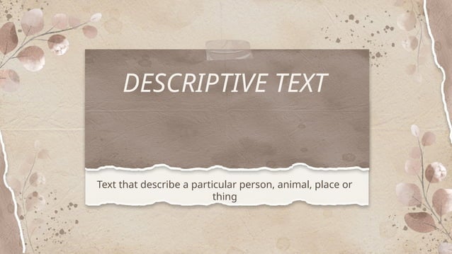 ppt descriptive text bahasa inggris kelas x | PPTX | Cats | Pets