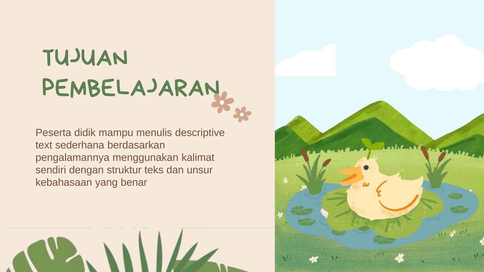 PPT DESCRIBING ANIMALS.pptx berisi tentang descriptive text | PPTX