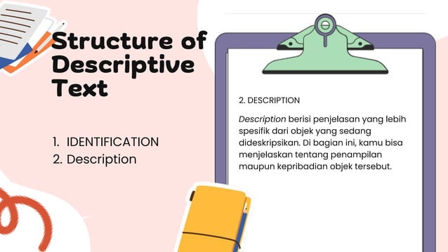 materi Descriptive Text ppt download for free | PPTX