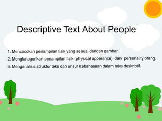descriptive about people menggunakan PjBL | PPT