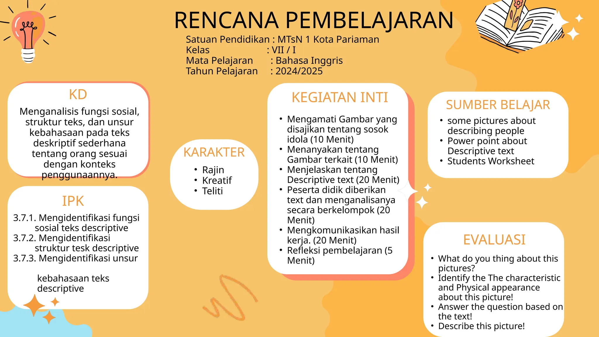 PPT Descriptive text.(describing people) | PPTX