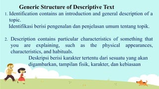 PPT DESCRIPTIVE TEXT - Describing People | PPTX