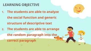 PPT DESCRIPTIVE TEXT - Describing People | PPTX