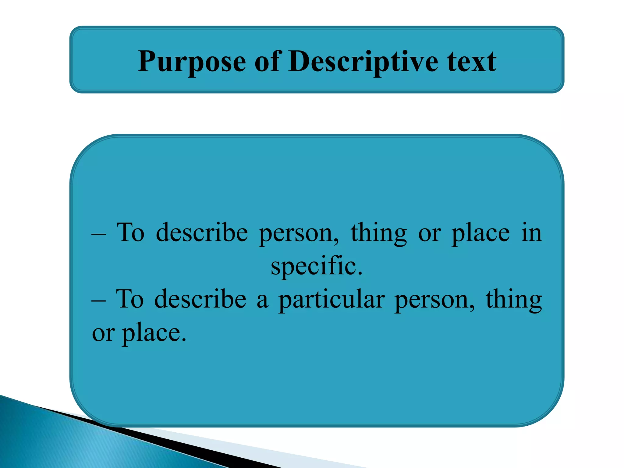 Ppt descritive text | PPTX