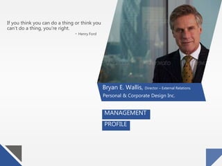 Management Profile Presentation Template | PPTX