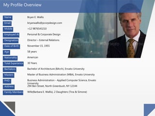 Management Profile Presentation Template | PPTX