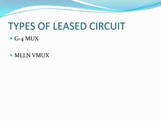 design of leased line network using vmux | PPT