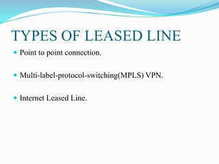 design of leased line network using vmux | PPT