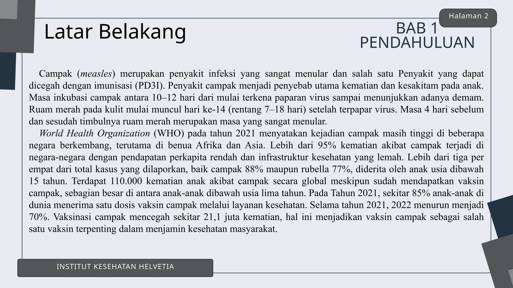 PPT FAKTOR YANG BERHUBUNGAN DENGAN KEJADIAN CAMPAK.pptx