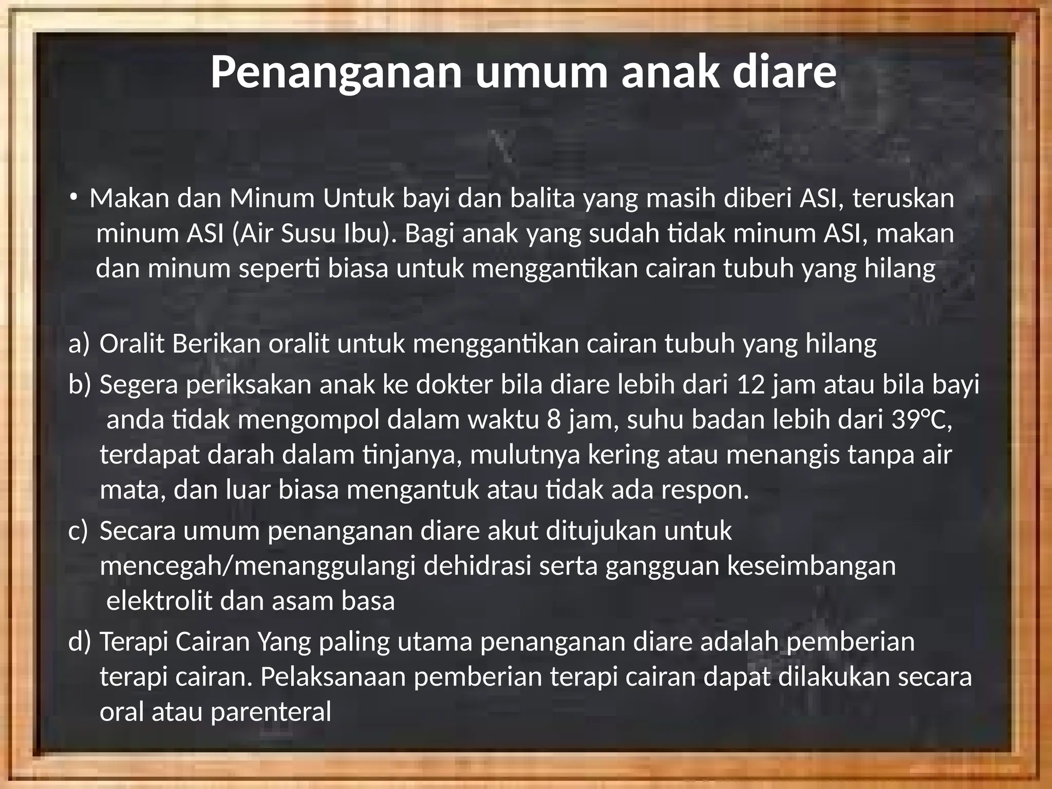 PPT DIARE dan pengertian tentang diare untuk anak sekolah | PPT