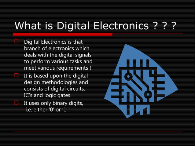 Ppt Digital Electronics | PPT